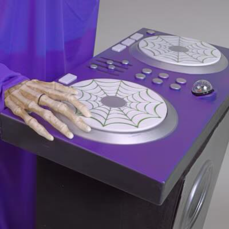 Haunted Living 5.5Ft Bluetooth Reaper DJ Skeleton Animatronic | eBay
