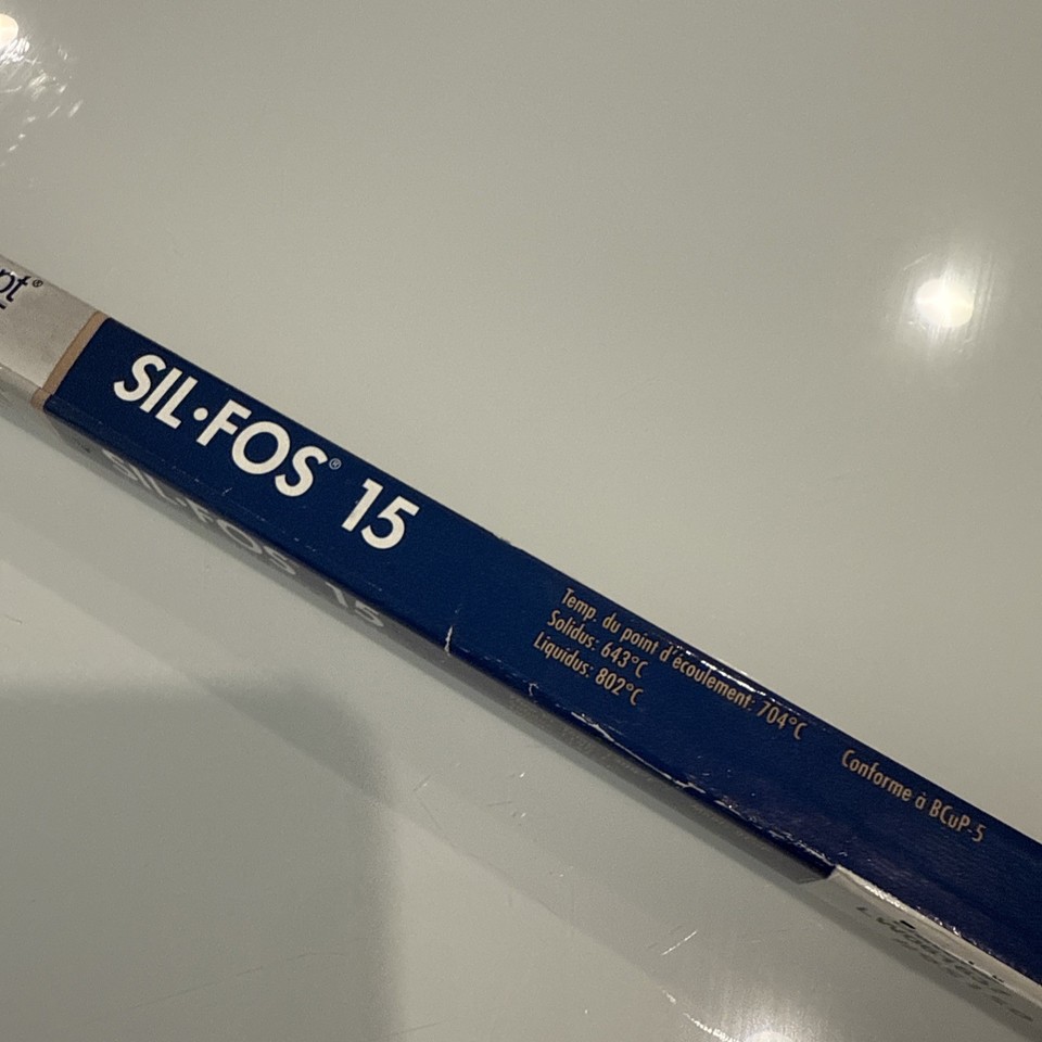95150 Lucas Milhaupt Sil Fos Silvaloy 15% Silver Solder 28 Rods 1 pound ...