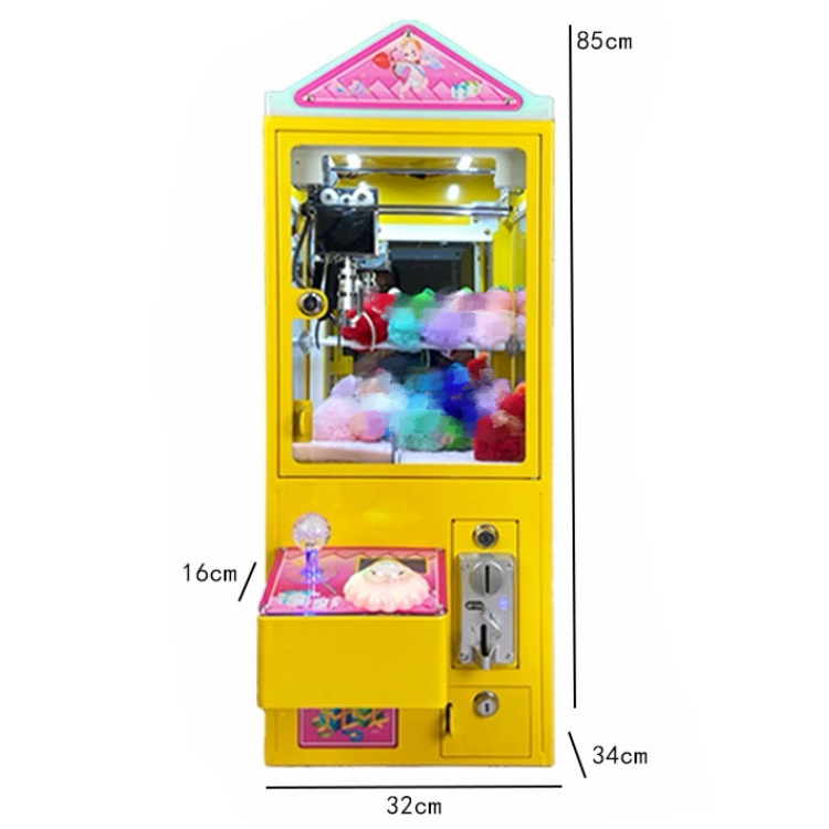 Claw Crane Machine Charge Play Mall Candy Toy Doll Clip Grabber Catcher ...