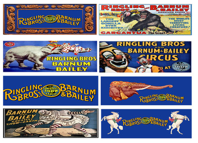 Eight HO Scale Circus Wagon Ringling Brothers Blue Unit | eBay