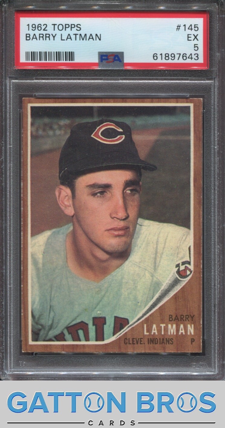 1962 Topps Barry Latman #145 PSA 5 EX | eBay