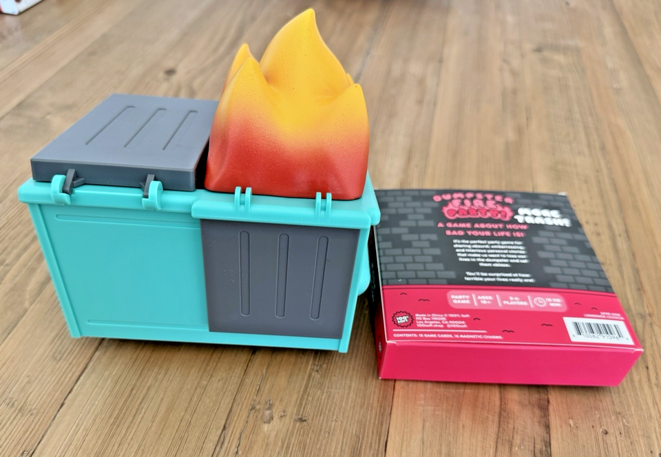 100% Soft Dumpster Fire Party Board Game + More Trash Expansion Pack ...