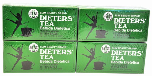 Dieters' Tea Bebida Dietetica Slim Beauty Brand Dieters 72 Tea Bags 4 ...