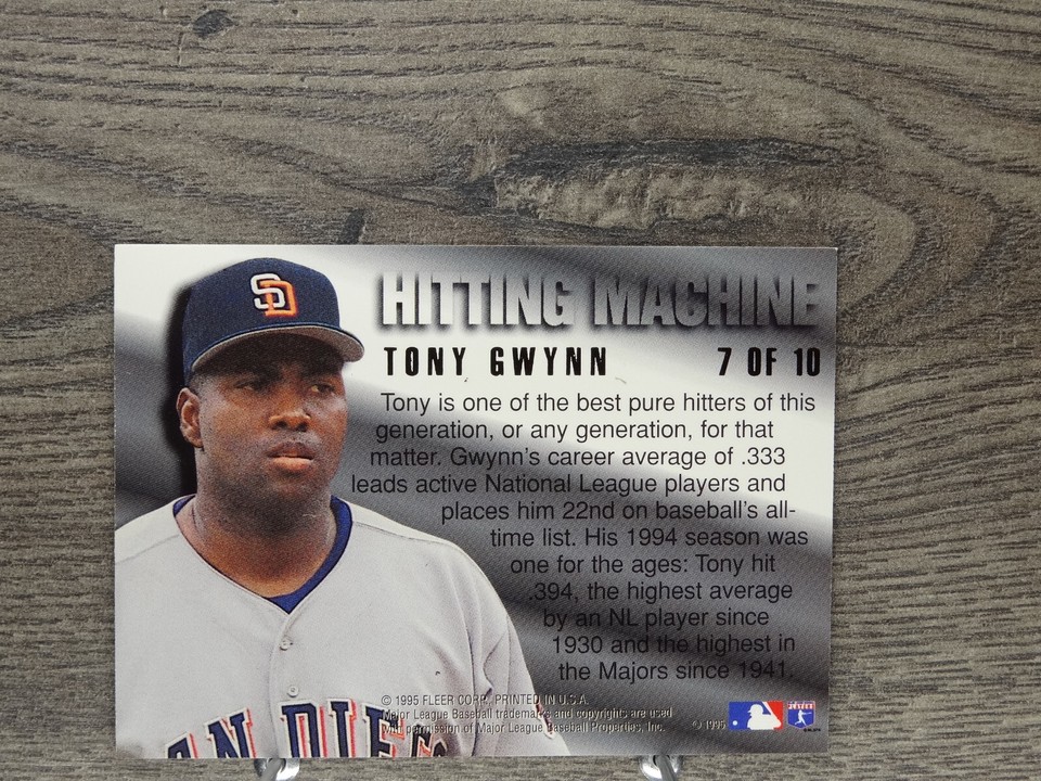 1995 Ultra Hitting Machines #7 Tony Gwynn | eBay