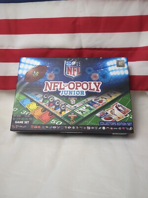 NFL-Opoly Junior Family Board Game Collector's Edition Set NFL Monopoly ...