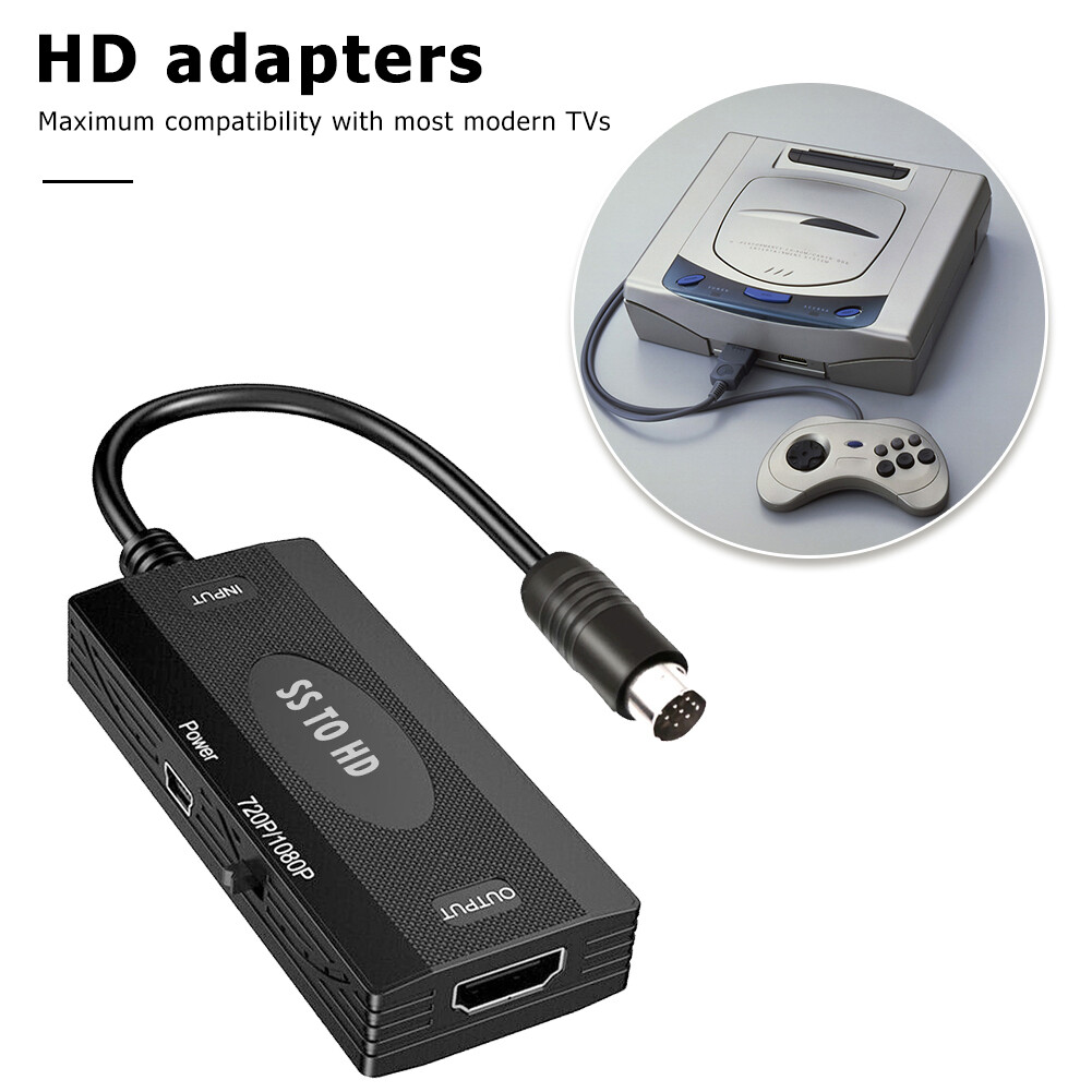 SS to HDMI-compatible Converter 4/3 Aspect Ratio for Sega Saturn Game ...