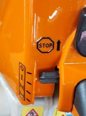 Stihl Stop Position Vinyl Decal / Sticker | eBay