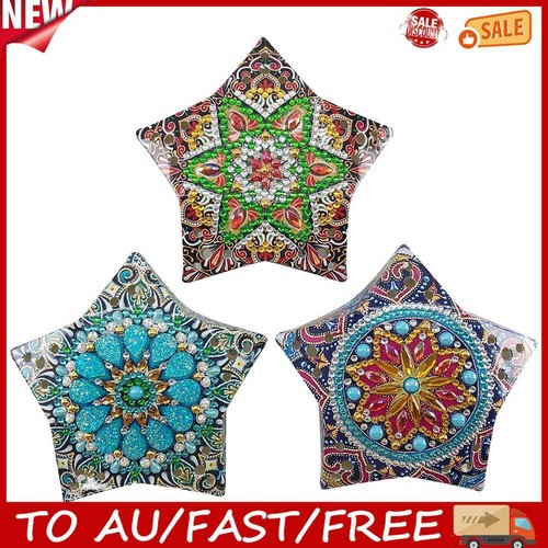 5D DIY Diamond Painting Christmas Tree LED Hanging Star Lights (GSD04 ...