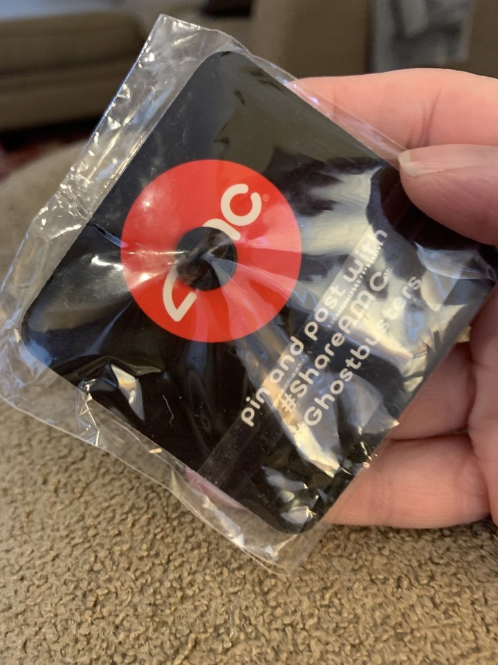 Vintage AMC Ghostbusters Silver Tone Enamel Lapel Pin (GW3) | eBay