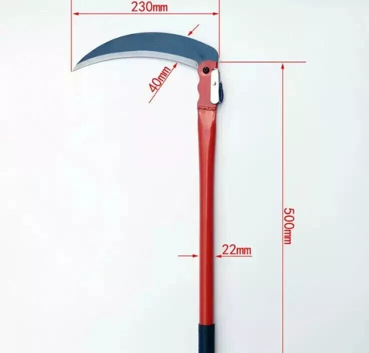 50cm Grass Cutting Sickle Folding Steel Gardening Scythe Sharp- BRAND ...