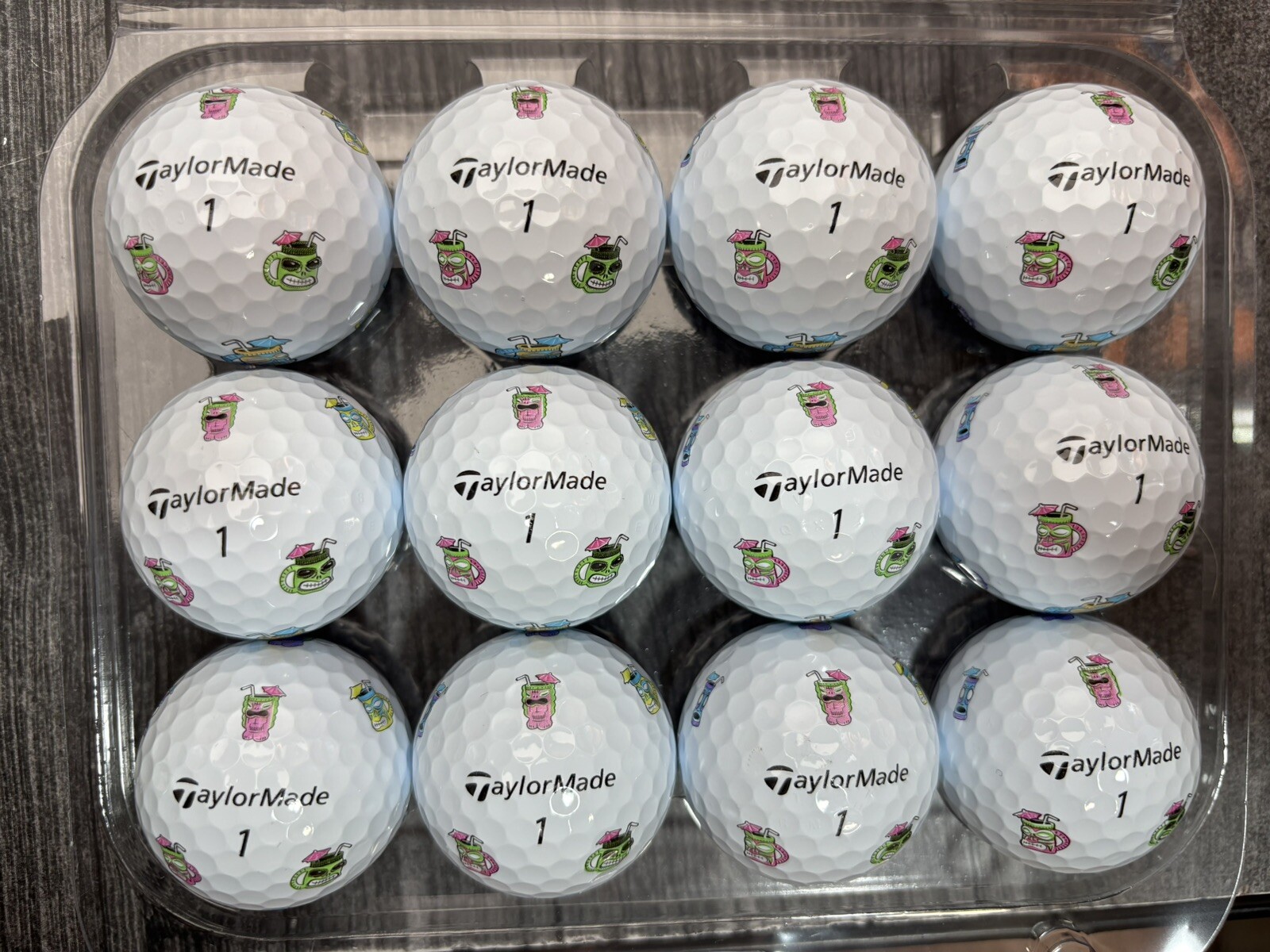 Taylormade TP5 Pix Tiki Hawaii Logo Golf Balls (Dozen Used Golf Balls ...