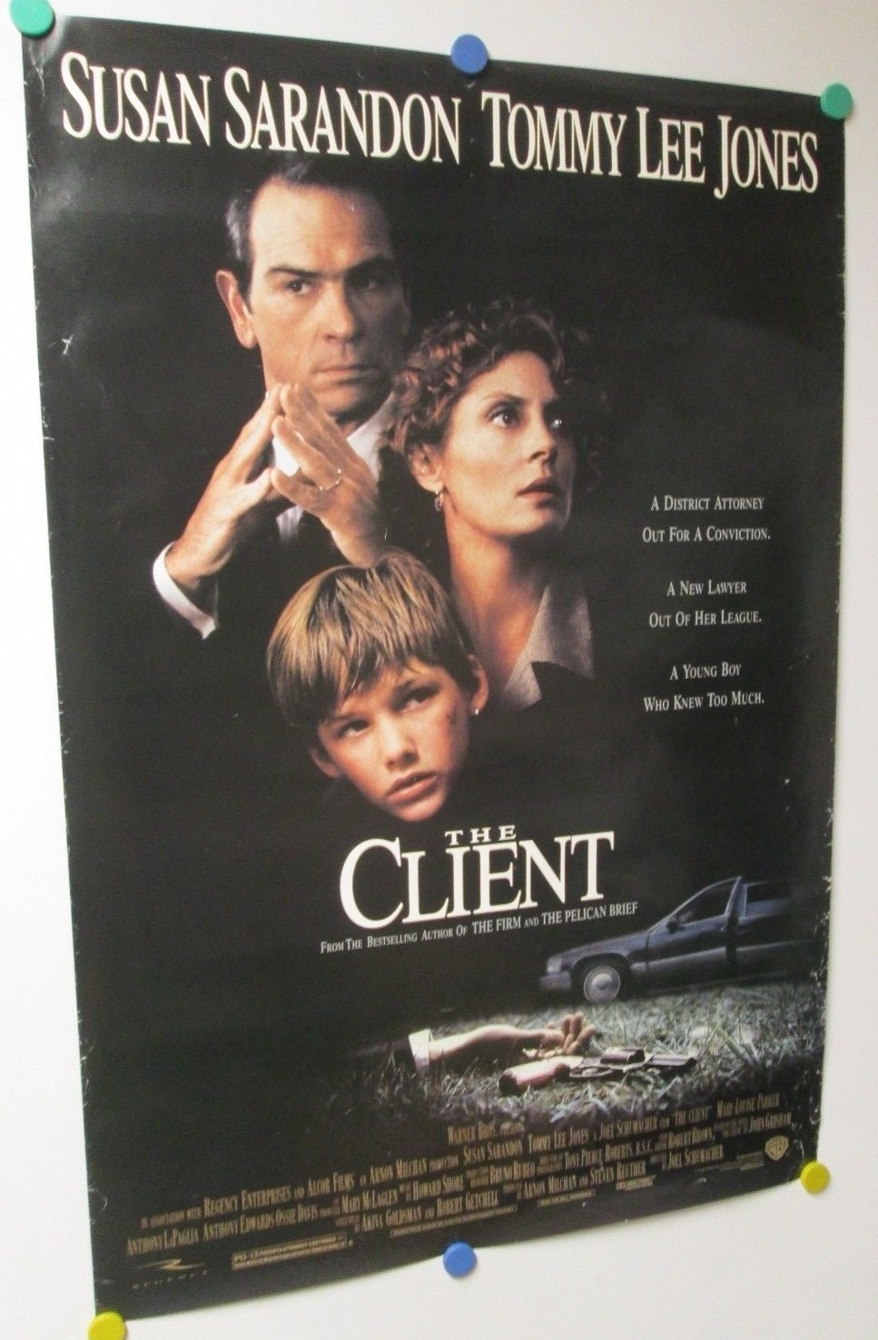 1994 The Client Tommy Lee Jones Susan Sarandon Movie Poster Double ...