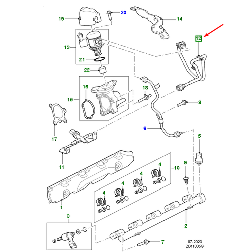 JAGUAR F-PACE X761 Low Pressure Fuel Pipe C2D21624 NEW GENUINE | eBay UK
