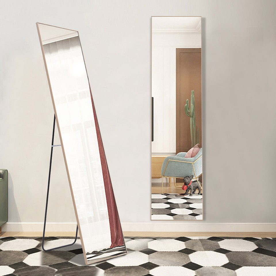 5ft Free Standing Dressing Mirror Floor Standing/Wall Mounted Full ...
