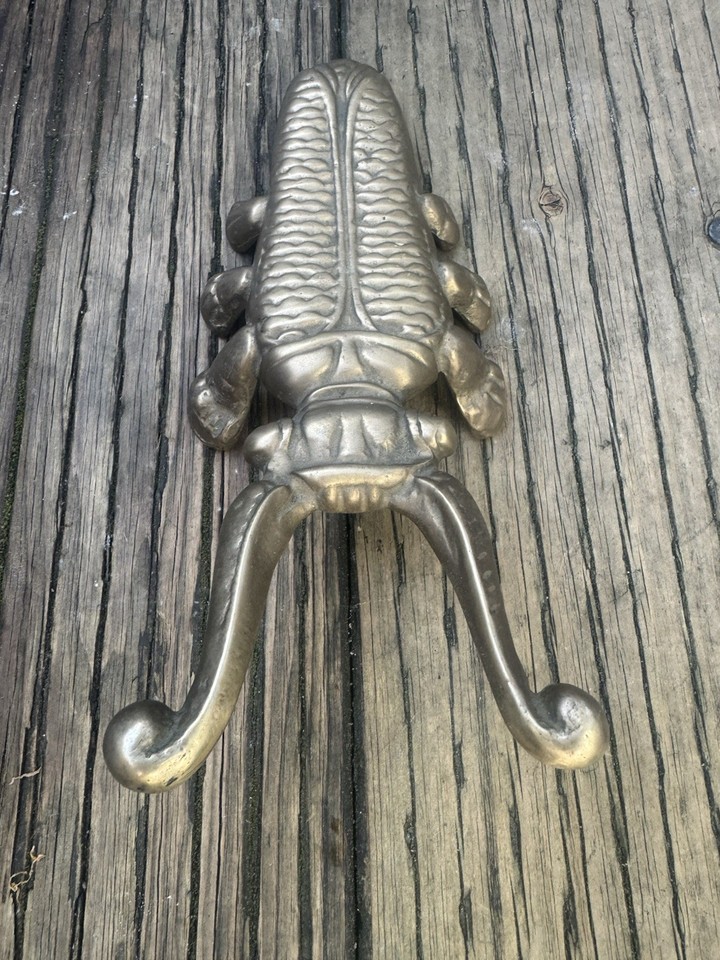 Cast Brass Beetle Scarab Bug Boot Jack Bootjack doorstop Antique ...