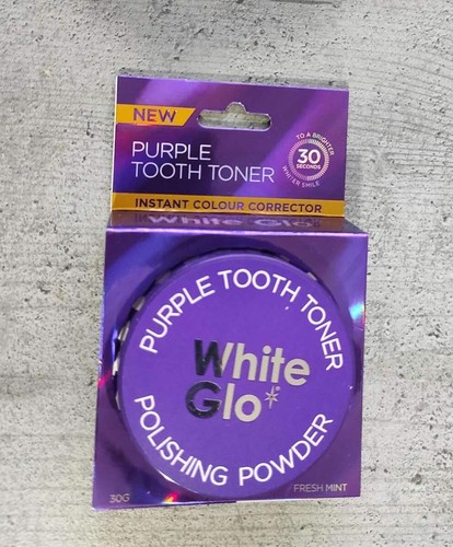 White Glo Purple Tooth Toner Teeth Whitening Polishing Powder 30g ...