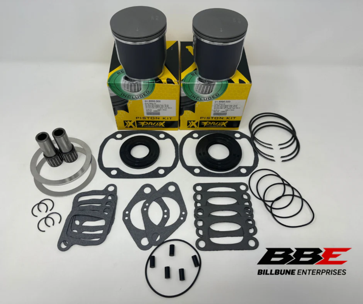 '79-'89 Ski-doo 503 Rebuild Kit Standard 72mm Bore Pistons, Gaskets ...