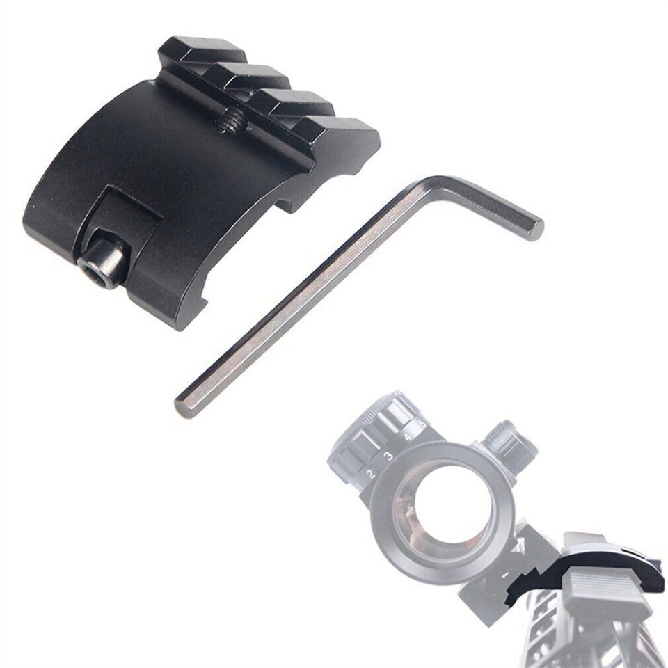 45 Degree Offset Angle Rail Mount Base 20mm Picatinny Laser Sight Rifle ...