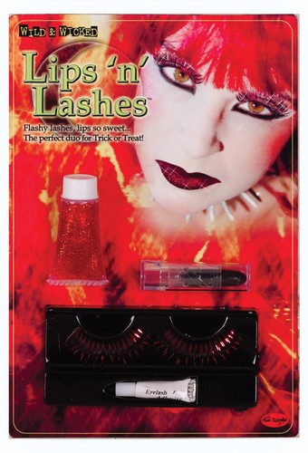 Lips And Lashes Devil Red - Fun World 23168096234| eBay