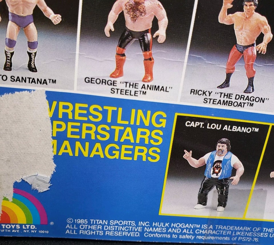 VTG WWF LJN Wrestling SuperStars JunkYard Dog Figure UNCUT Bio Card ...