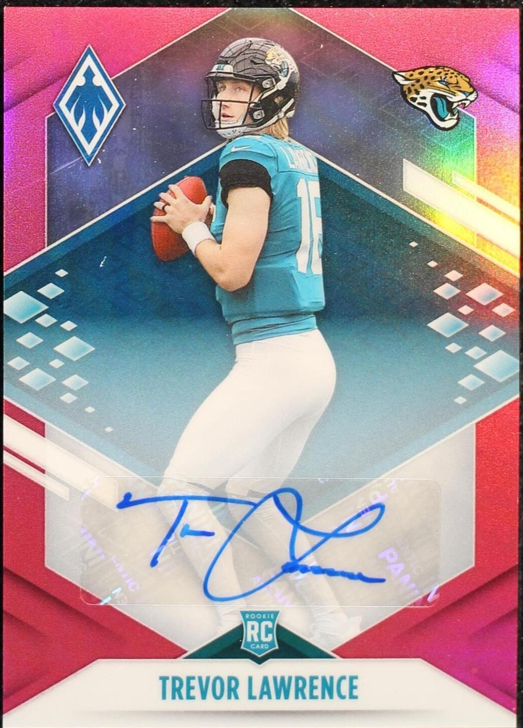 2021 Panini Phoenix - Rookie Trevor Lawrence #101 Pink Autographs /15 ...