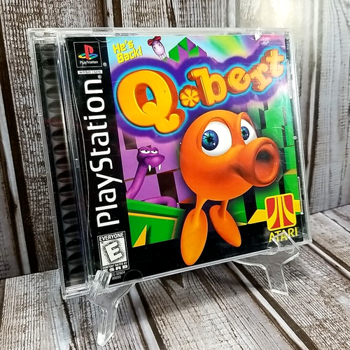 Q*bert (Sony PlayStation 1, 1999) PS1 Complete CIB with Manual Black ...