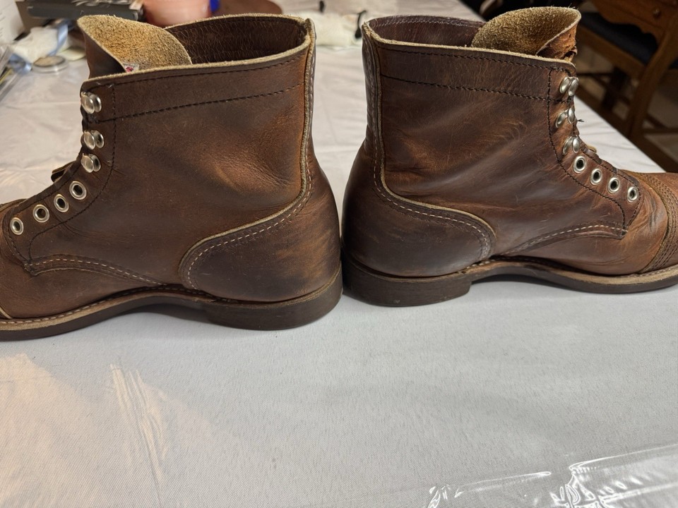 Red Wing Shoes Iron Ranger Heritage 8085 Men's Copper Rough Tough Size ...