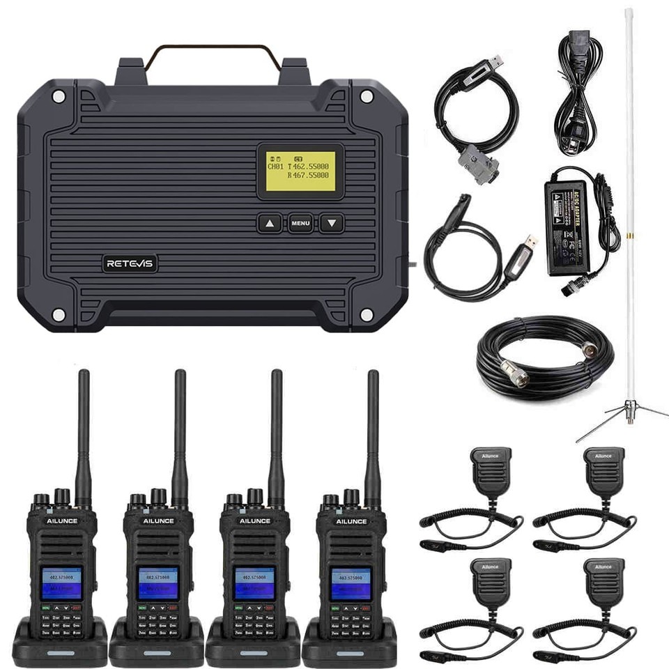 Retevis RT97L Long Range 25W Portable GMRS Repeater Kit Waterproof | eBay