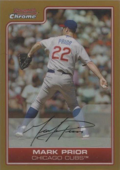 2006 Bowman Chrome - Mark Prior #198 Gold Refractor /50 for sale online ...