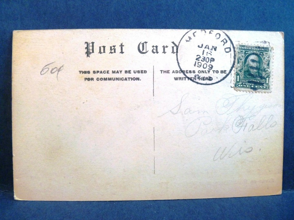 Postcard WI Medford Scene on Black River 1909 | eBay