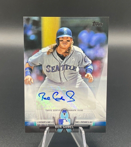 2018 Topps Salute Autograph #SA-BG Ben Gamel Seattle Mariners Father’s ...