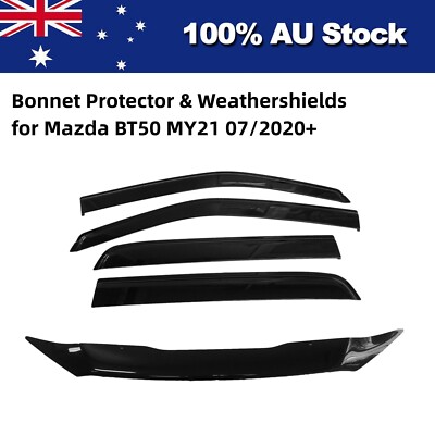 Bonnet Protector & Weather shields for Mazda BT50 BT-50 TF MY21 07/2020 ...