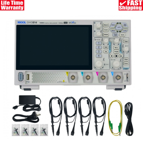 RIGOL DHO814 100MHz 4Ch 12Bit Digital Oscilloscope 7" Screen +4PCS ...