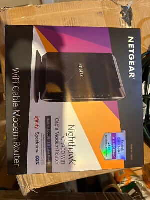 NETGEAR Nighthawk Dual Band AC1900 Cable Modem Router - Black (C6900 ...