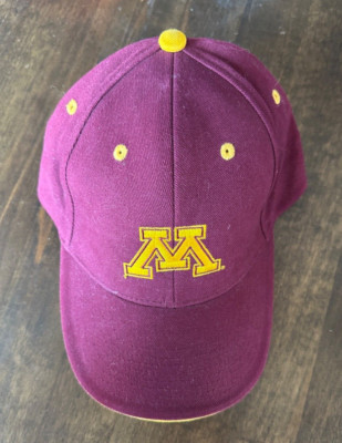 University of Minnesota Hat-Baseball Cap Burgundy Gophers Embroidered ...