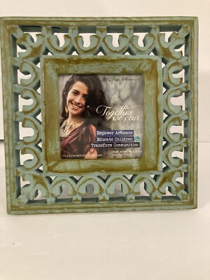 Village Artisan Sage Wood Picture Frame Square Bohemian High Quality ...