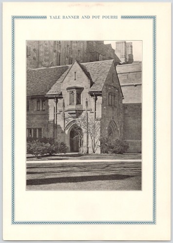 1929 Yale Banner & Pot Pourri ORIGINAL PAGE Saybrook College Wrexham ...