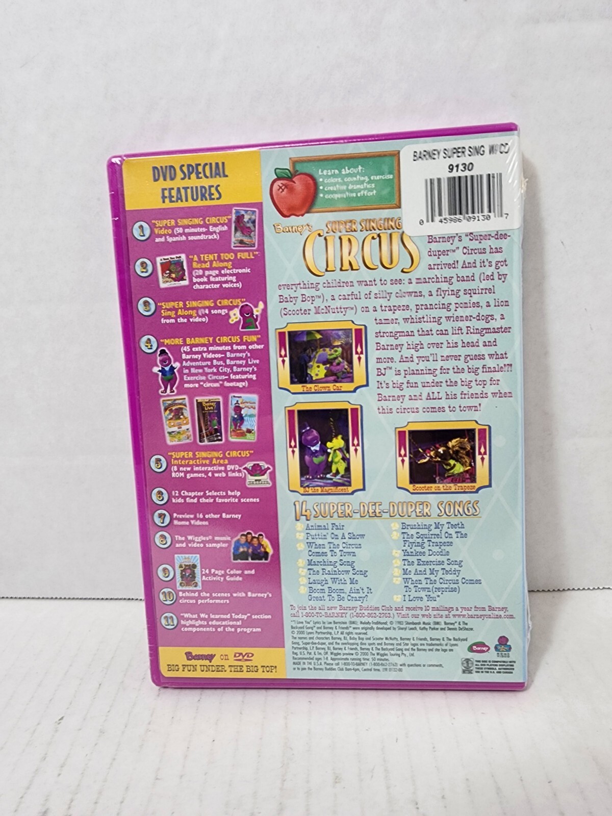 Barney - Super Singing Circus (DVD, 2000) for sale online | eBay