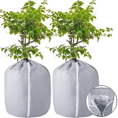 2PCS Plant Winter Protection Pot - 19.7" x 17.7" Flower Pot Protection ...