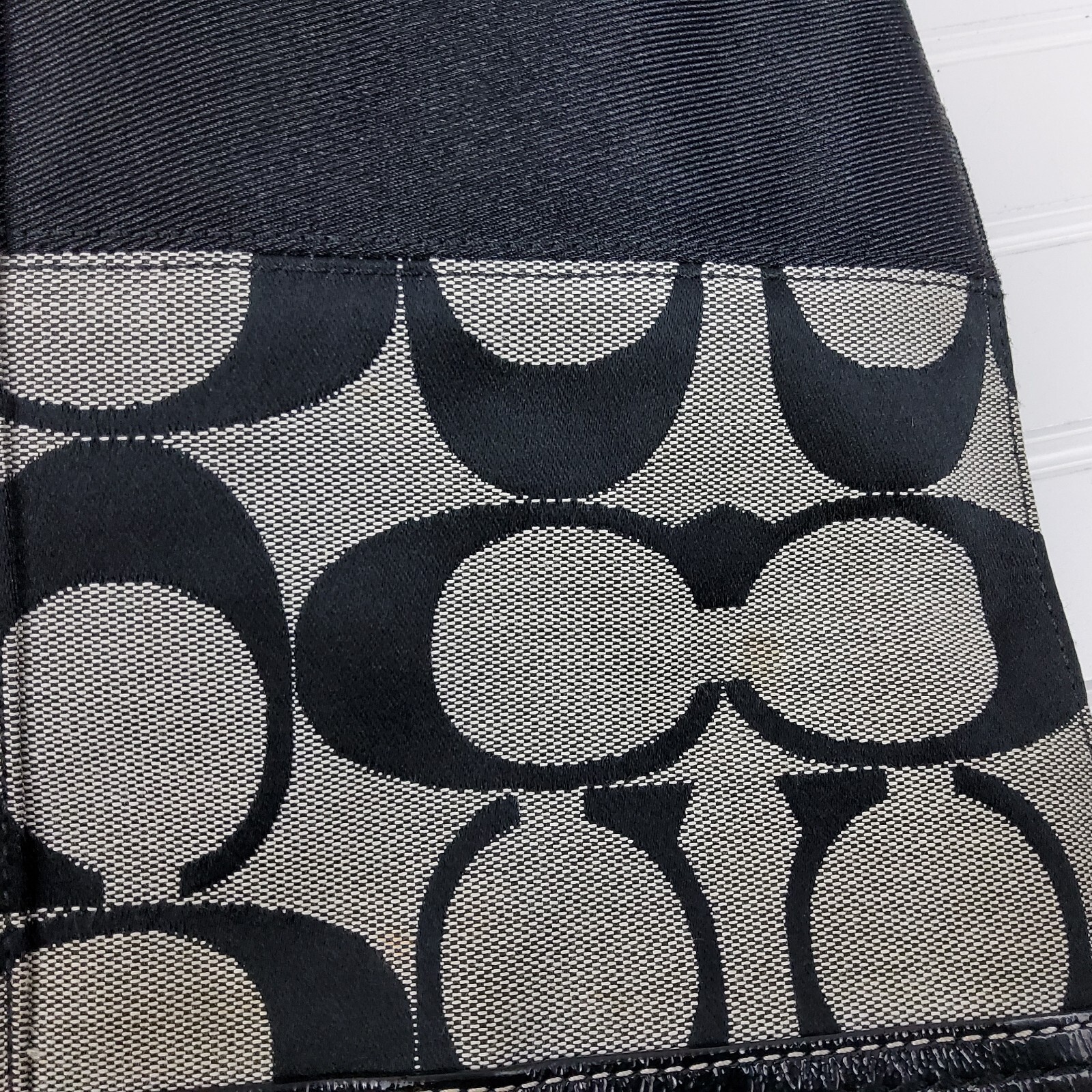 Coach Signature F13548 Black Tote Shoulder Handbag Purse | eBay