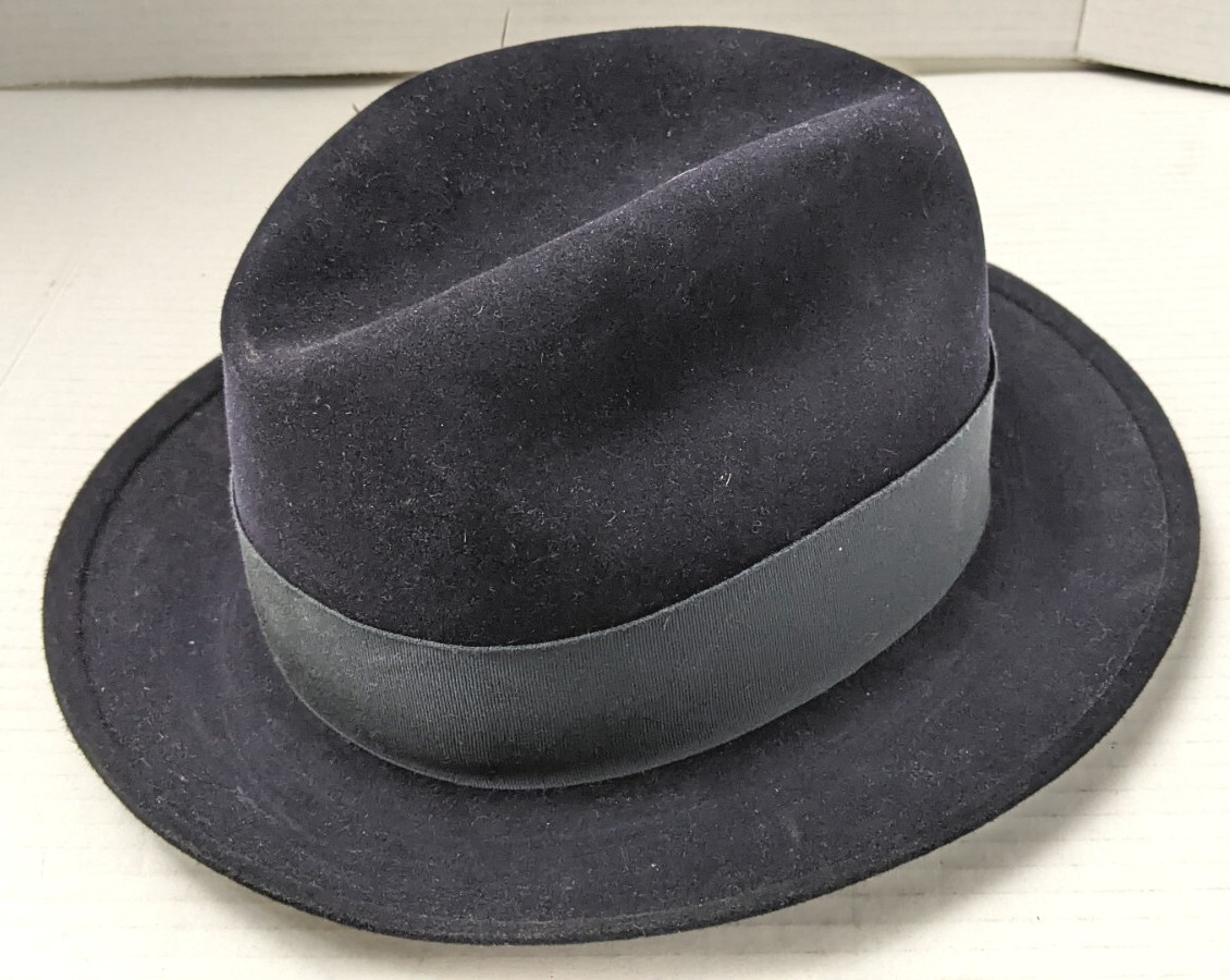 Vintage STETSON The Sovereign Luxuro Finish Hat Black Felt Vintage STETSON The Sovereign Luxuro Finish Hat Black Felt