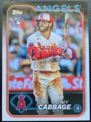 2024 TOPPS SERIES 1 TREY CABBAGE LOS ANGELES ANGELS RC #321 | eBay