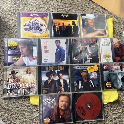 13 Country Cds Alabama Alan Jackson Billy Ray Cyrus Brooks Dunn Charlie ...