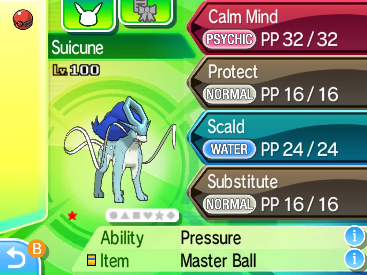 Shiny Suicune Pokemon X