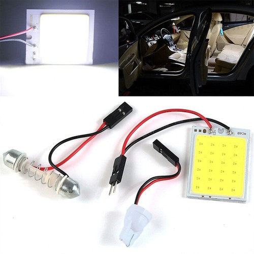 Lamp 10X Car Interior Panel Lights Bulb Super Bright 288LM 7000-8000K ...