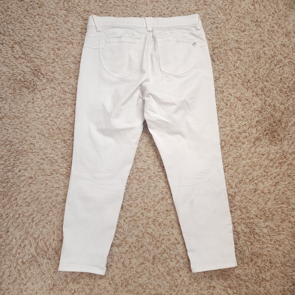 Democracy Ab Solution Womens 14 High-Rise Skinny Fit White Denim Jeans ...