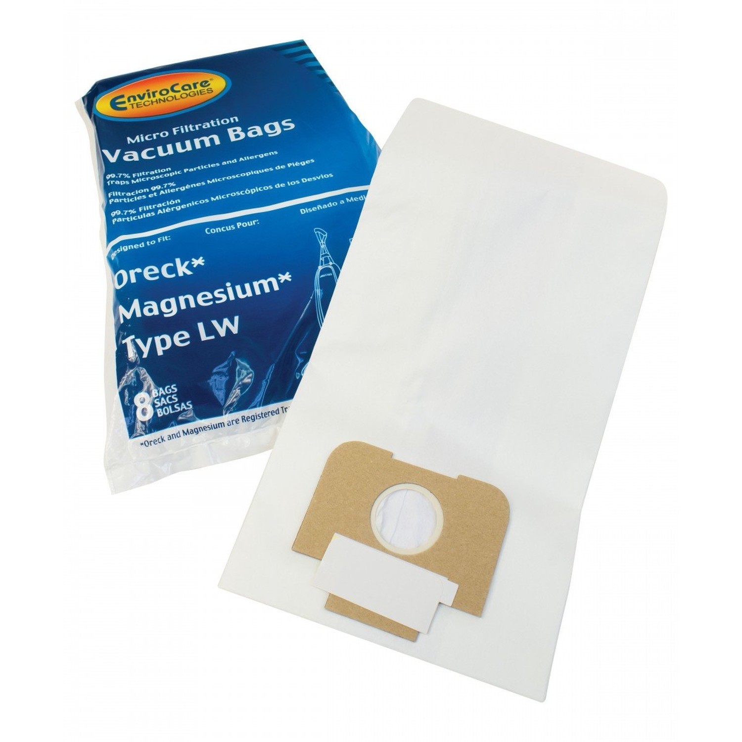 Oreck Magnesium Vacuum Bags, Type LW 8 Pack by EnviroCare | eBay