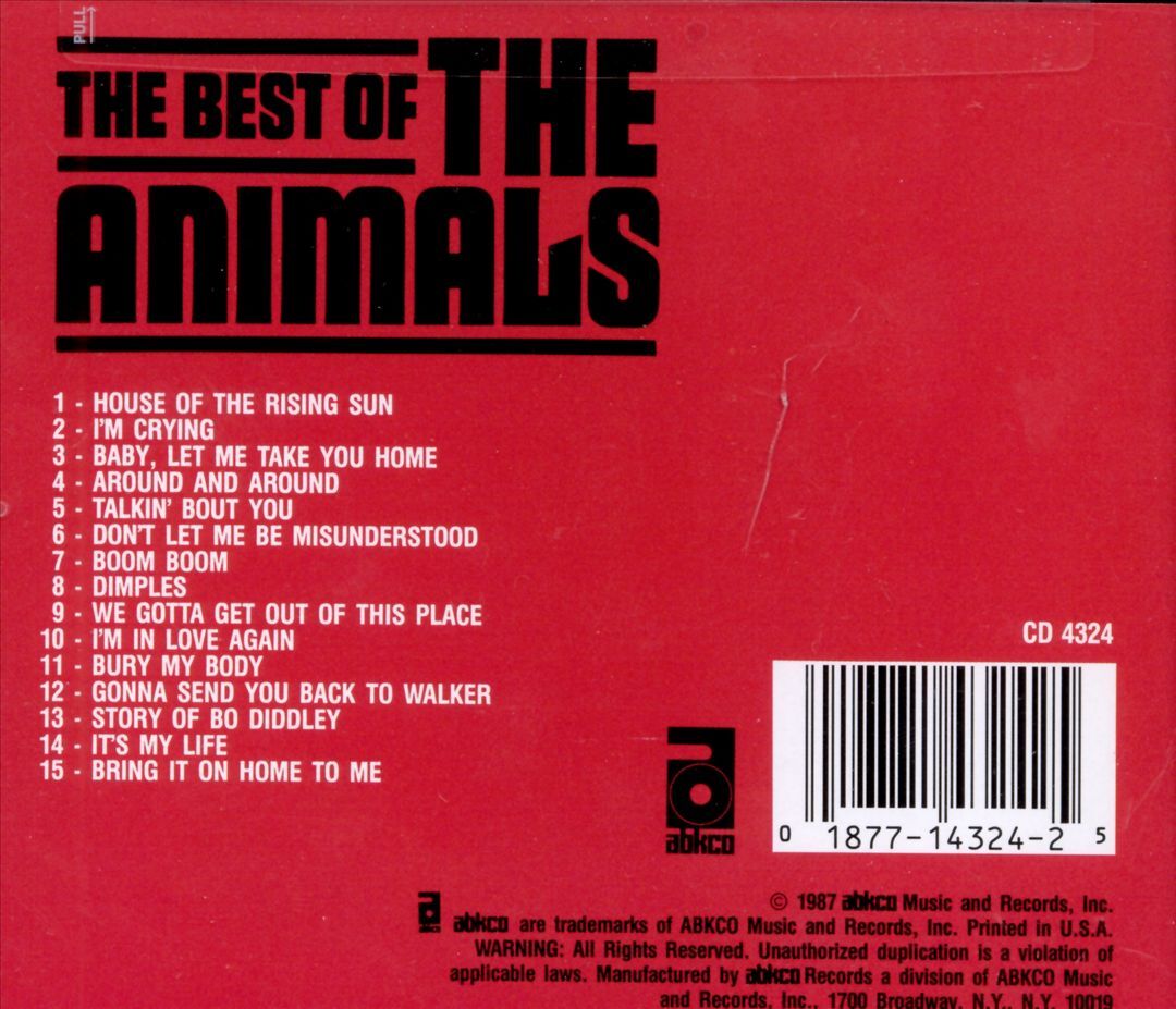THE ANIMALS - THE BEST OF THE ANIMALS [ABKCO] NEW CD 18771432425| eBay