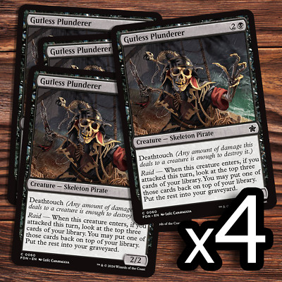 4x Gutless Plunderer - Near Mint - Foundations - Magic the Gathering | eBay