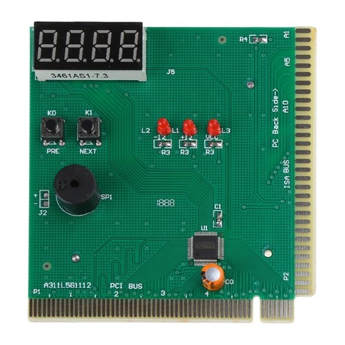 PCI & ISA Motherboard Analyzer Diagnostic Display 4-Digit PC Debug Post ...
